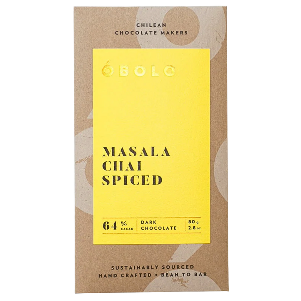 Óbolo-Chocolate---Masala-Chai-Spiced-64%-Bar – The Candy Bar
